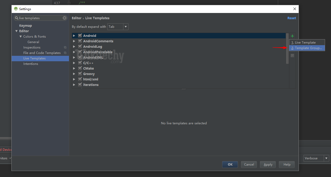 android tutorial - Custom Live Template in Android Studio - developer ...