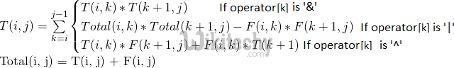 Boolean Parenthesization Problem - Wikitechy