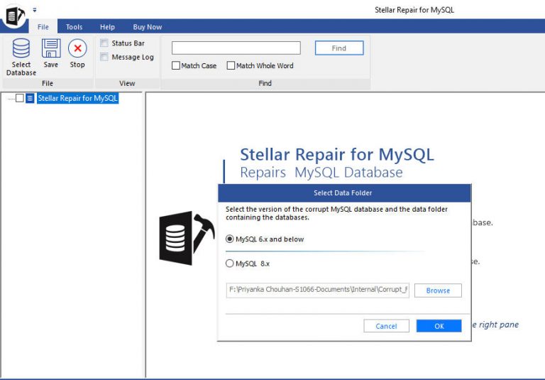 Stellar Repair for MySQL - The best solution to repair MySQL database ...