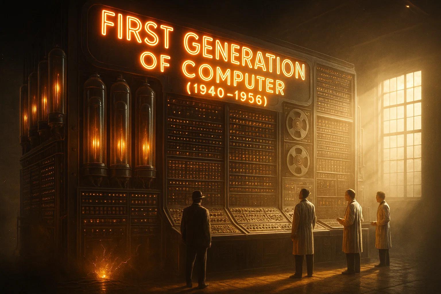 First Generation of Computer: (1940s–1950s) Features Facts