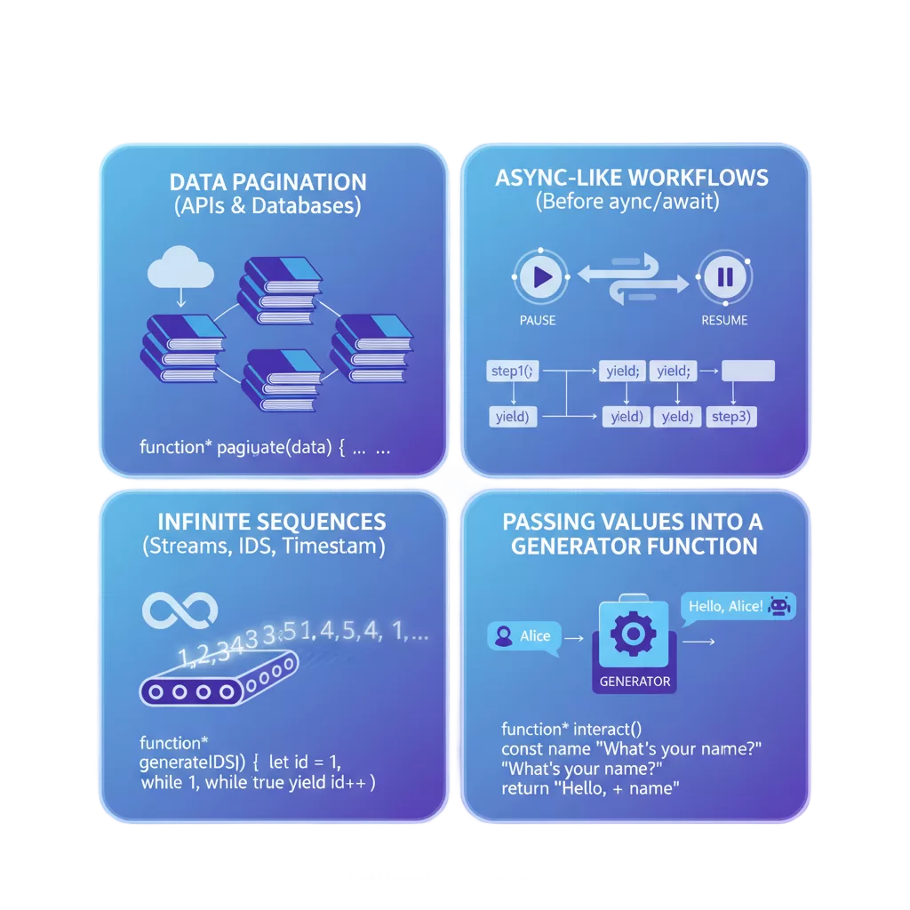 Generator Function in JavaScript & next() Method in 2025 (With Real Use Cases 🚀) - Wikitechy