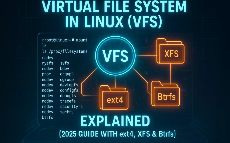 🔥 Virtual File System in Linux (VFS) Explained [2025 Guide with ext4 ...