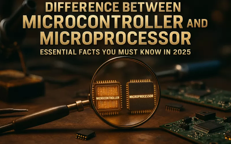 🧠 Difference Between Microcontroller and Microprocessor: Essential ...